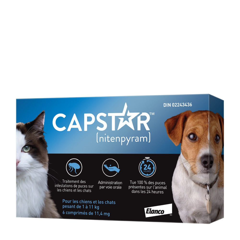 ELANCO, Capstar, Traitement antipuces oral, Pour chats et petits chien ...