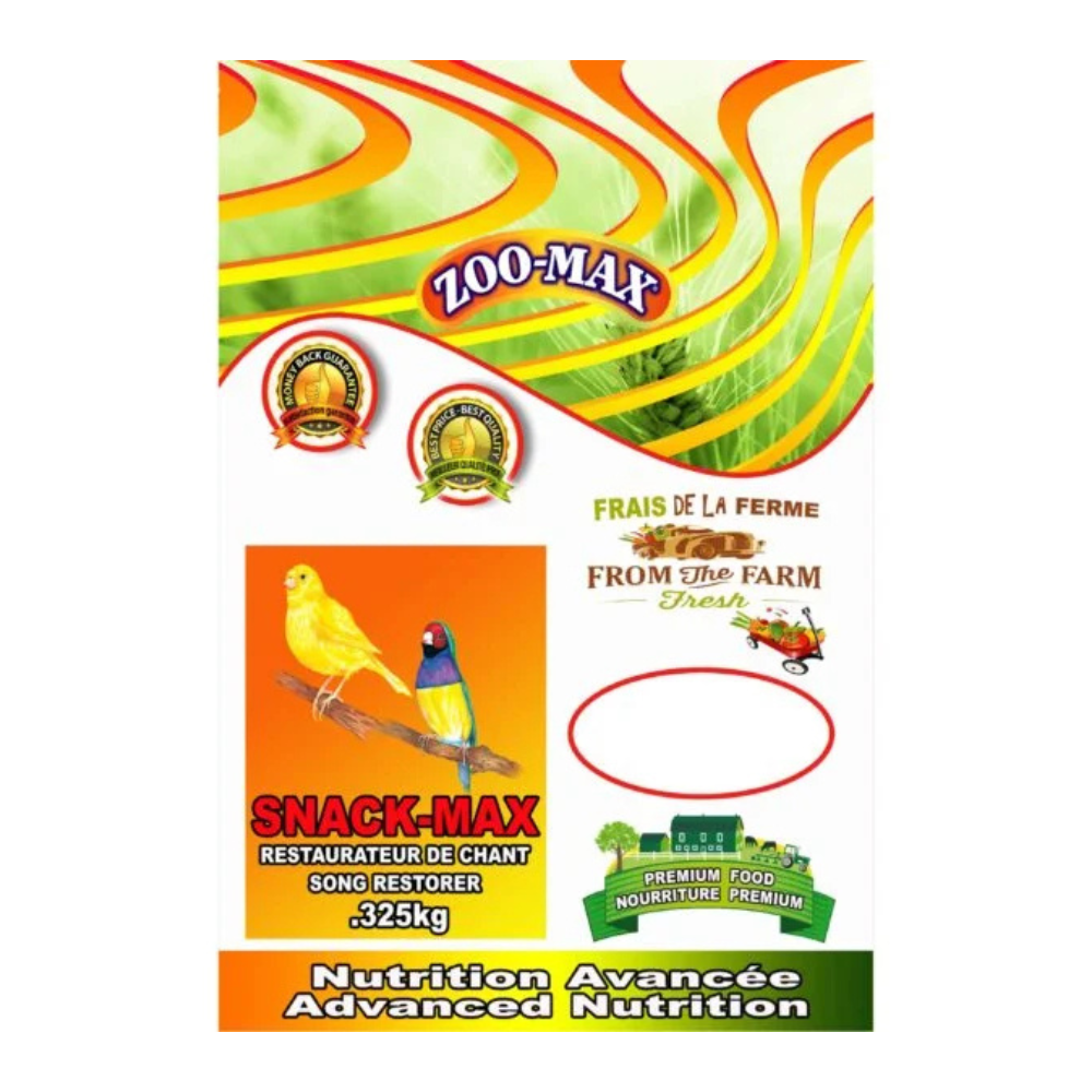 ZOO-MAX, Snack-Max, Restaurateur de chant, Pour serins, 325 g ...