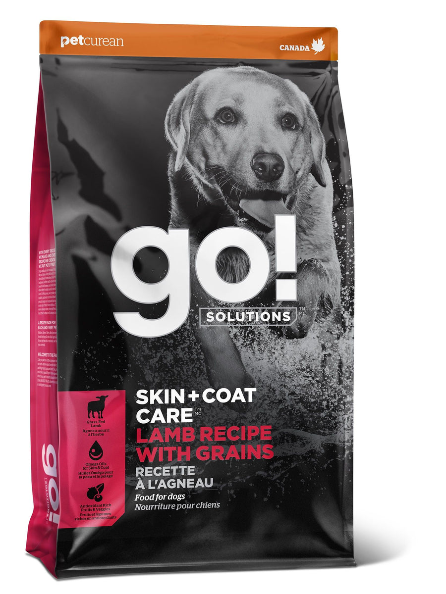 GO ! SOLUTIONS, Peau + poils, À l'agneau, Pour chien, 3.5lb – MEUNERIE ...