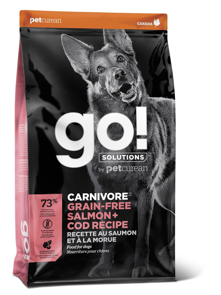 GO ! SOLUTIONS, Carnivore, Sans grains, Saumon + morue, Pour chien ...