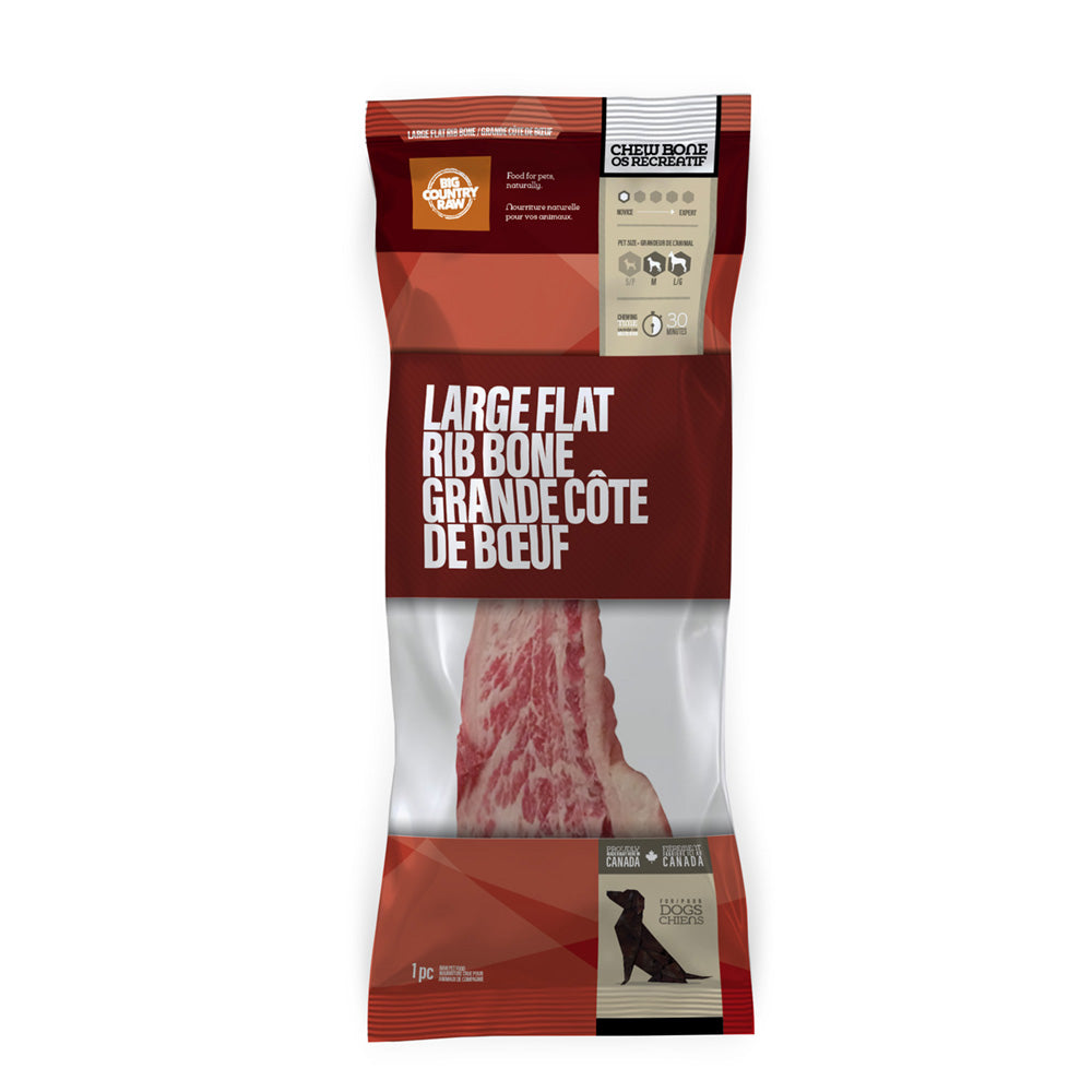 BIG COUNTRY RAW, Os, Grande Côte de boeuf, Pour chien, 1 unité ...